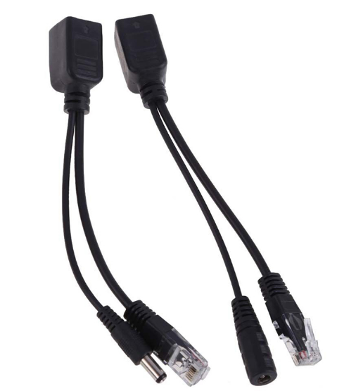 Rappid RJ45 Power Over Ethernet POE Adapter Injector & Splitter Cable ...