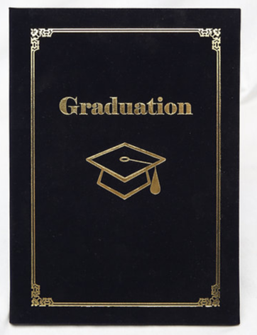 A4 Graduation Certificate Holder Velvet - Black – Thivha Online Store