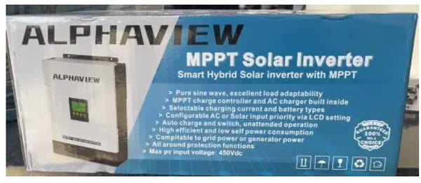 3KVA 24VDC Alphaview MPPT Pure Sine Wave Hybrid Inverter – Thivha ...