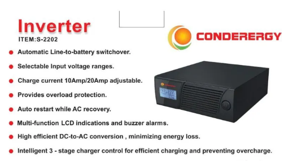 UPS INVERTER 2400VA/1440W CONDERERGY 24V – Thivha Online Store