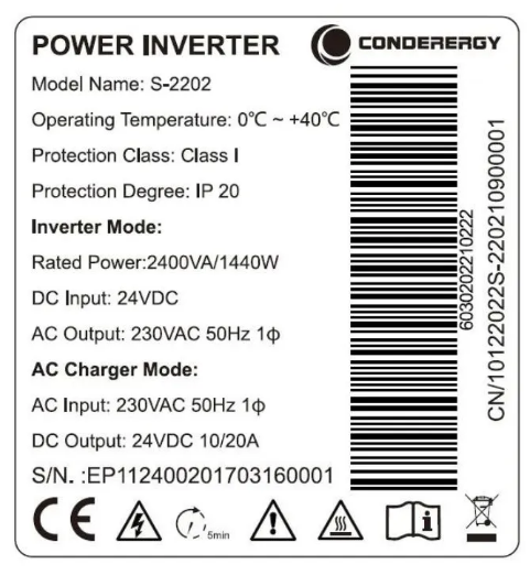 UPS INVERTER 2400VA/1440W CONDERERGY 24V – Thivha Online Store