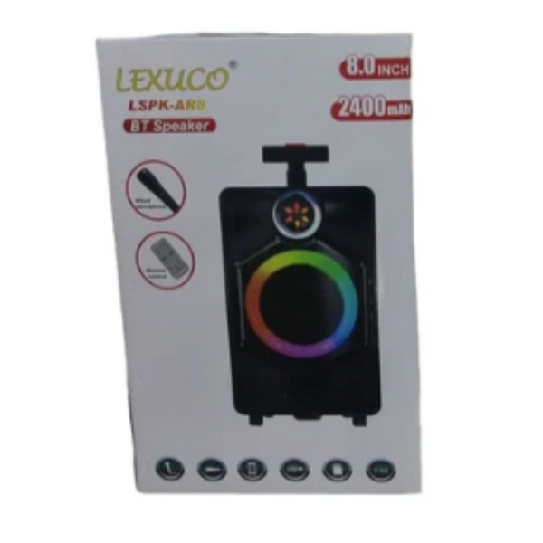 Lexuco LSPK-AR8 Bluetooth Speakers with RGB Lights – Thivha Online Store