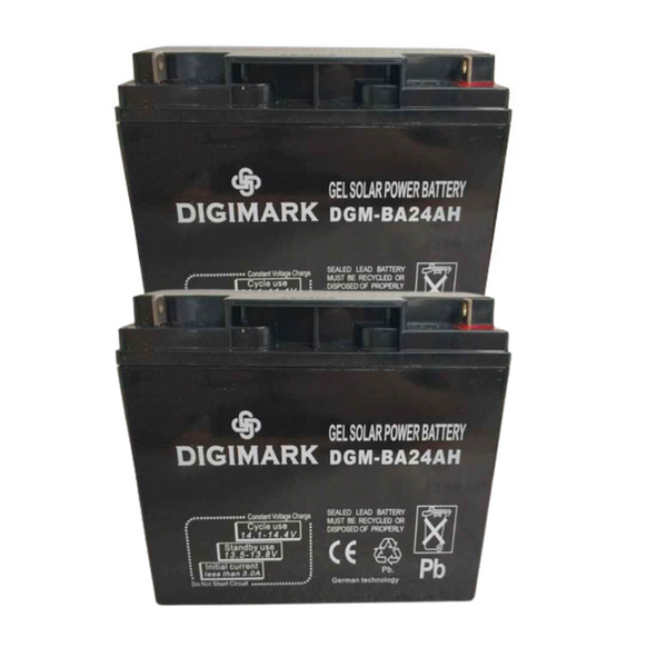 2 x 12V 24AH Gel Battery - Digimark – Thivha Online Store