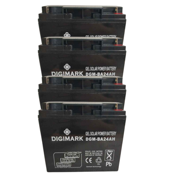 4 x 12V 24AH Gel Battery - Digimark – Thivha Online Store