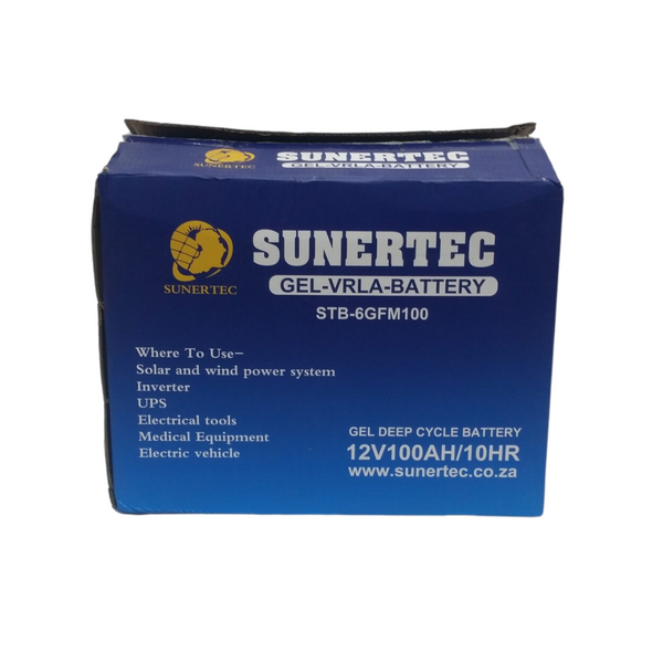 Sunertec 12v 100ah deep cycle gel battery - 2 pcs – Thivha Online Store