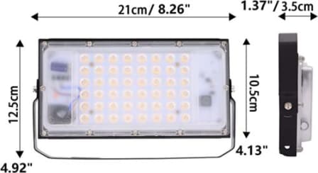 Portable Waterproof DC 12 Volt LED Flood Light 50 Watt – Thivha Online ...